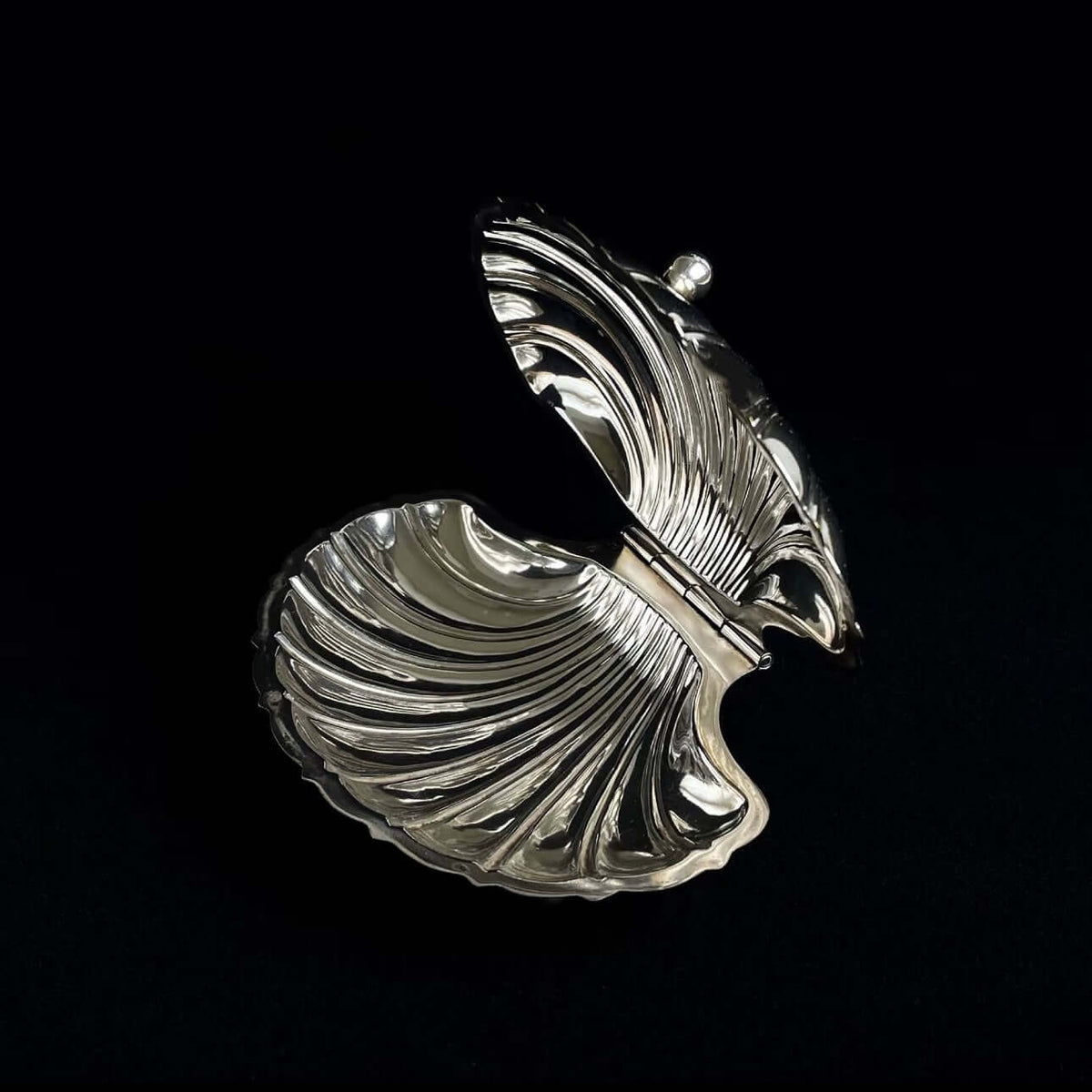 Vintage Shell-Shaped Silver Trinket Case – LoveÉcru