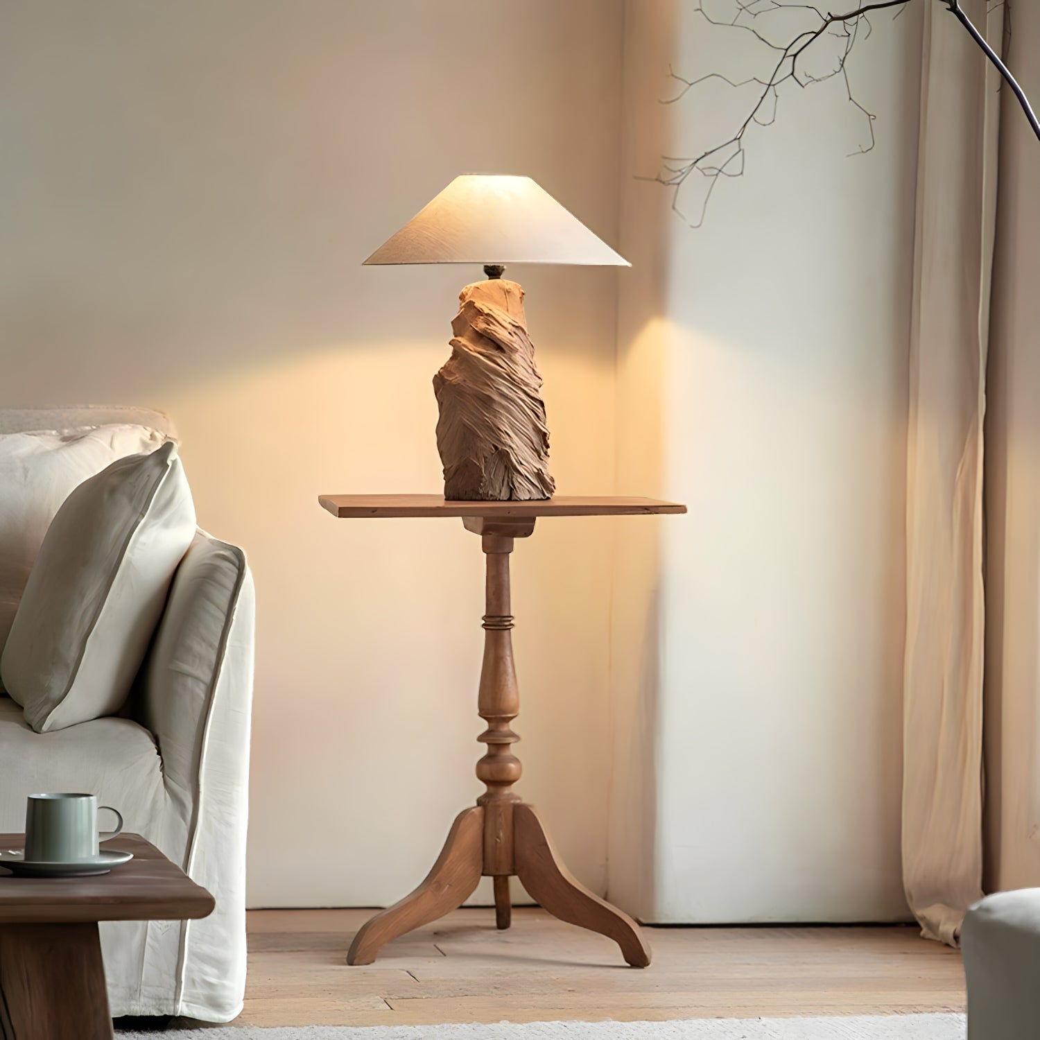 Wooden lamp stand store
