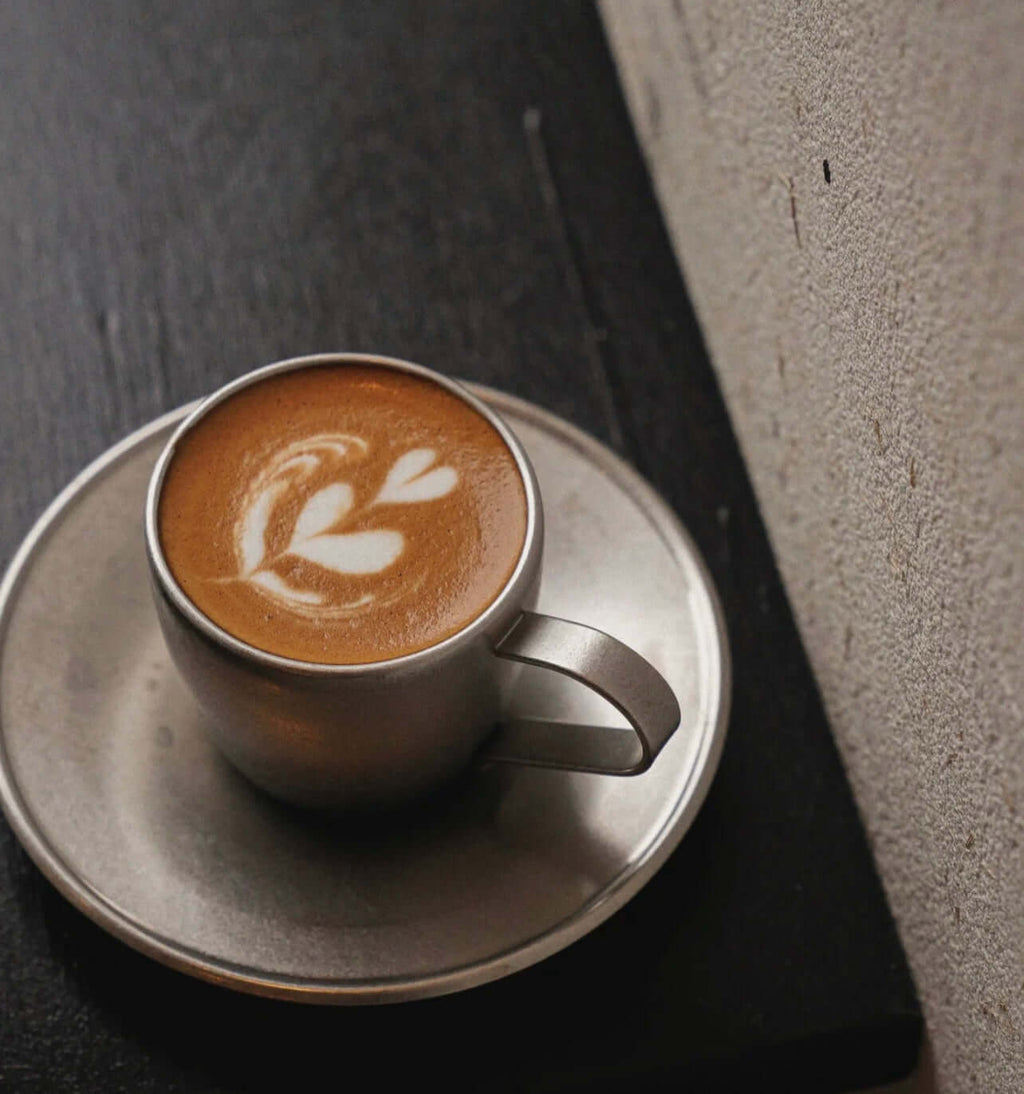 VINTAGE INOX Cup & Saucer - Stainless Steel, 160ml & 100ml – LoveÉcru