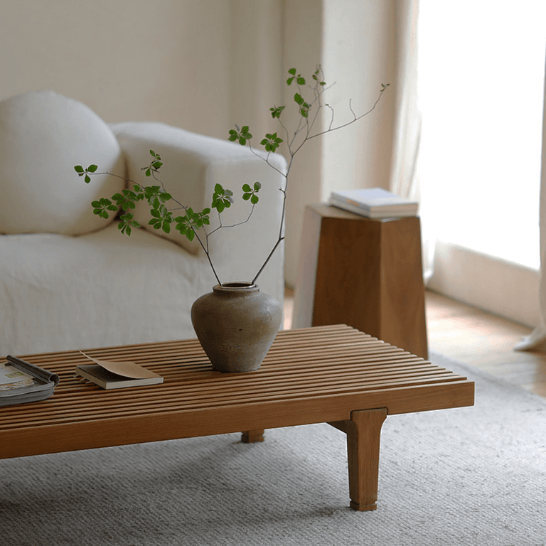Fence Coffee Table - Natural Elm Finish – LoveÉcru