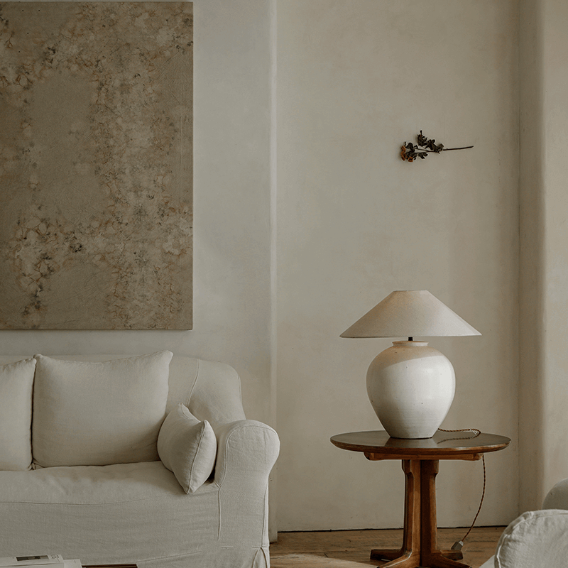 Egg Shaped Clay Pot Table Lamp - Artisan Design – LoveÉcru